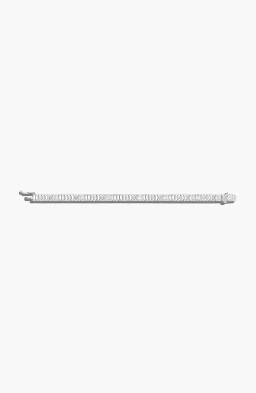 AURATE Lab Grown Sapphire Baguette Tennis Bracelet
