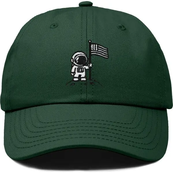DALIX Moon Mission Dad Cap - Dark Green