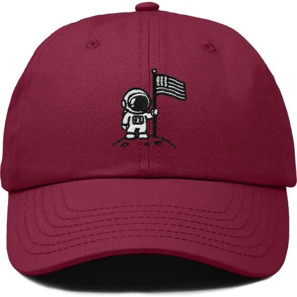 DALIX Moon Mission Dad Cap - Maroon