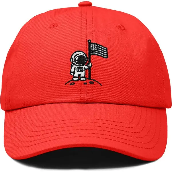 DALIX Moon Mission Dad Cap - Red