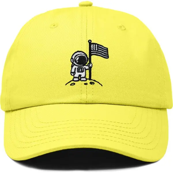 DALIX Moon Mission Dad Cap - Yellow