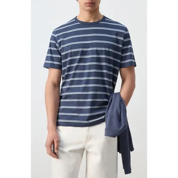 Mango Stripe Crewneck T-shirt