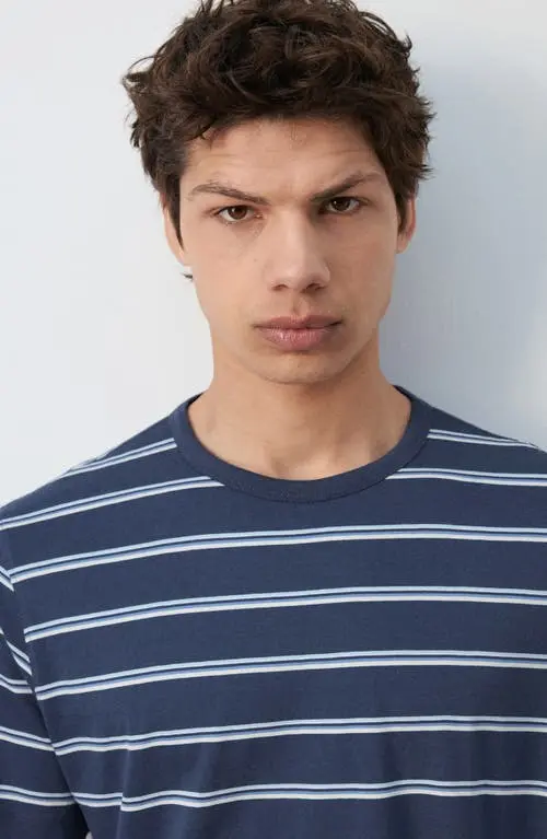 Mango Stripe Crewneck T-shirt