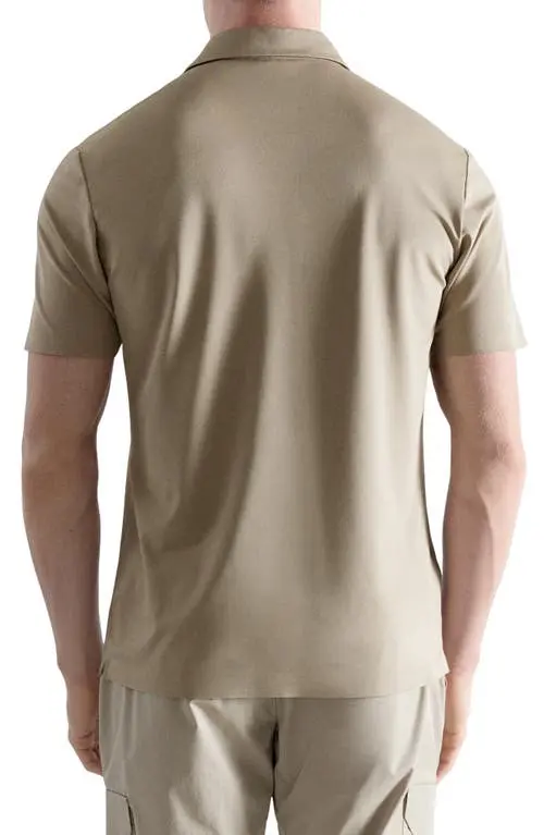 Mango Slim Fit Coolmax® Polo - Beige