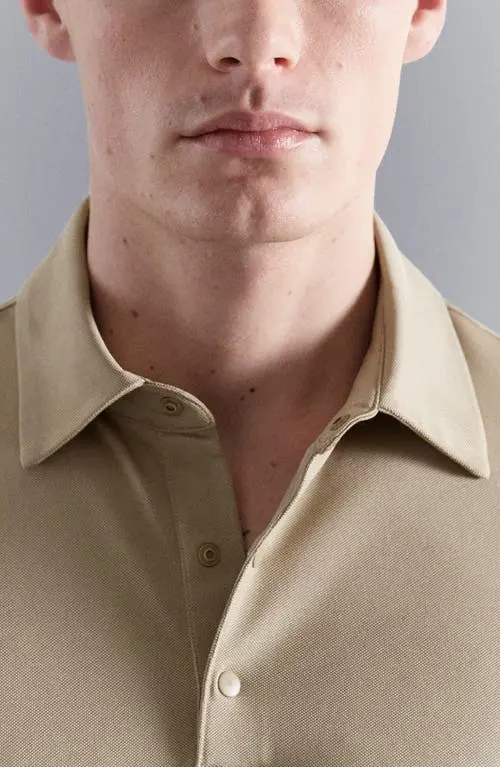 Mango Slim Fit Coolmax® Polo - Beige