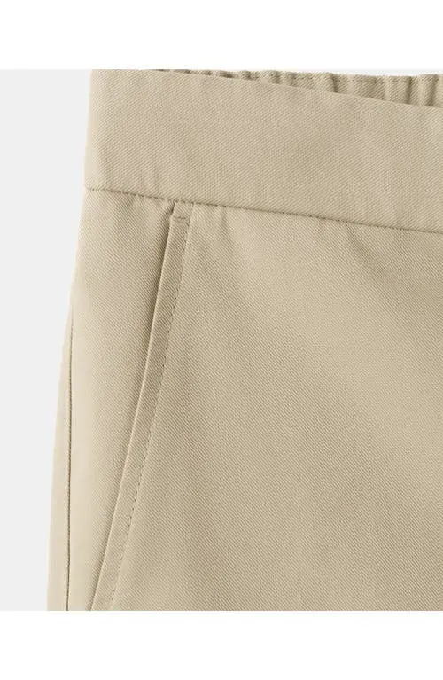 Mango Cotton-blend Twill Drawstring Shorts - Beige