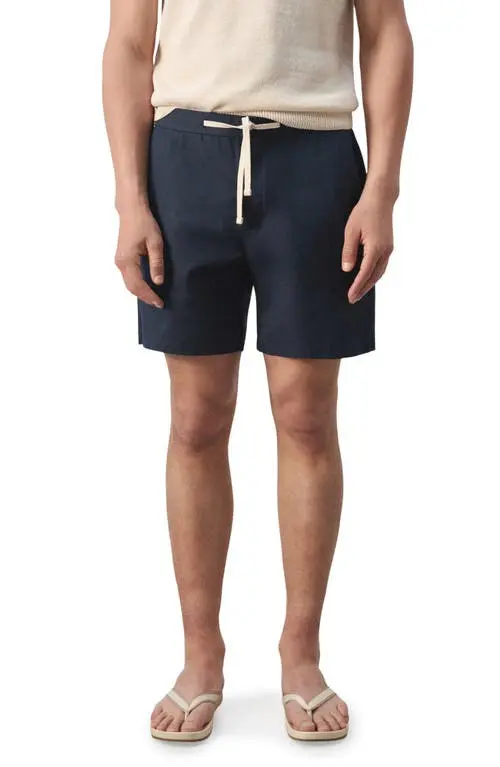 Mango Drawstring Shorts - Navy