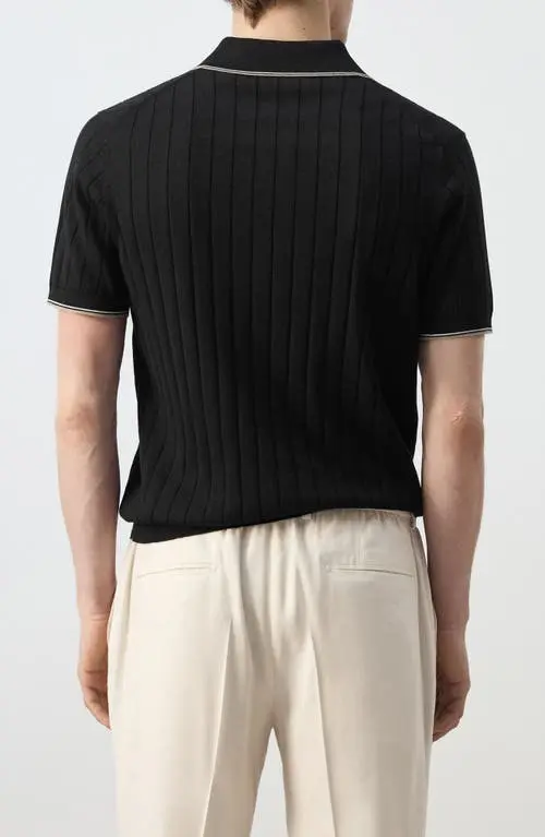Mango Zip Placket Polo