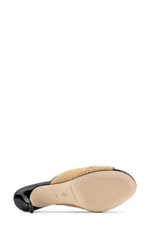 DONALD PLINER Raffia Woven Mules