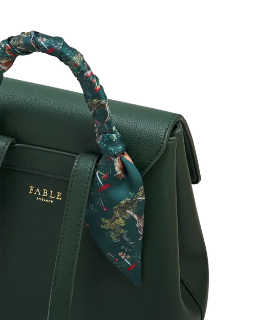 FABLE ENGLAND Laura Small Backpack - Dark Green