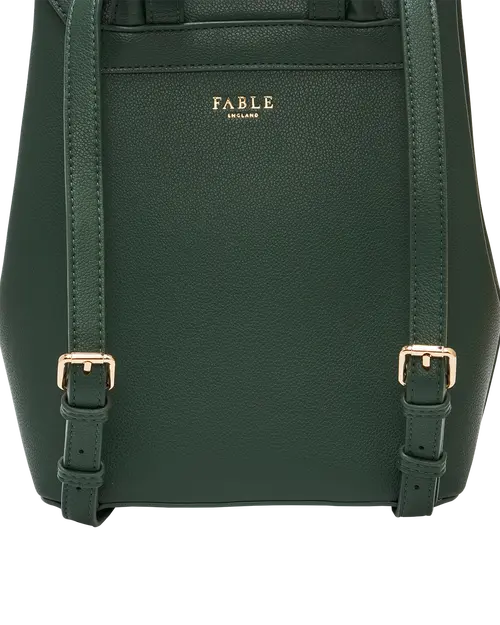 FABLE ENGLAND Laura Small Backpack - Dark Green