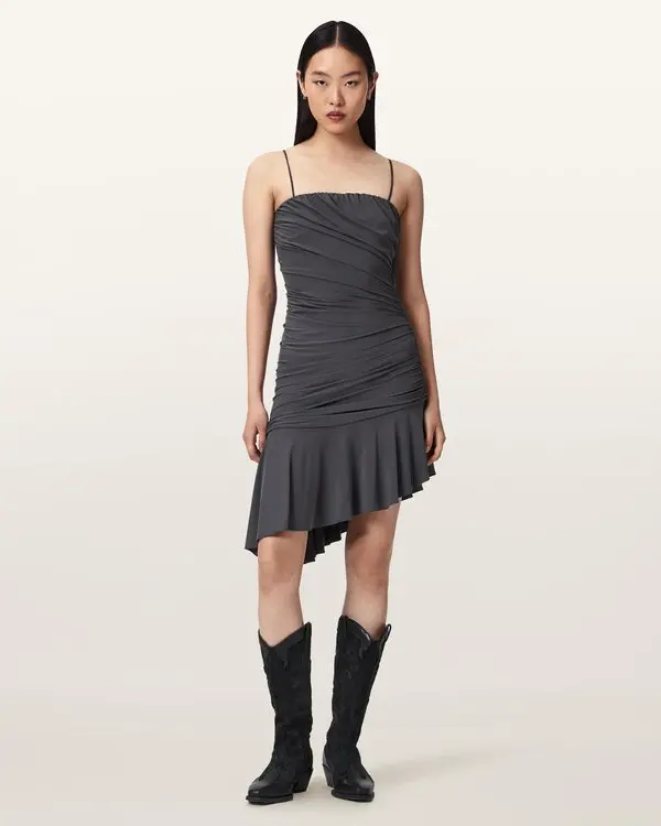 ALLSAINTS Sophia Asymmetric Mini Dress