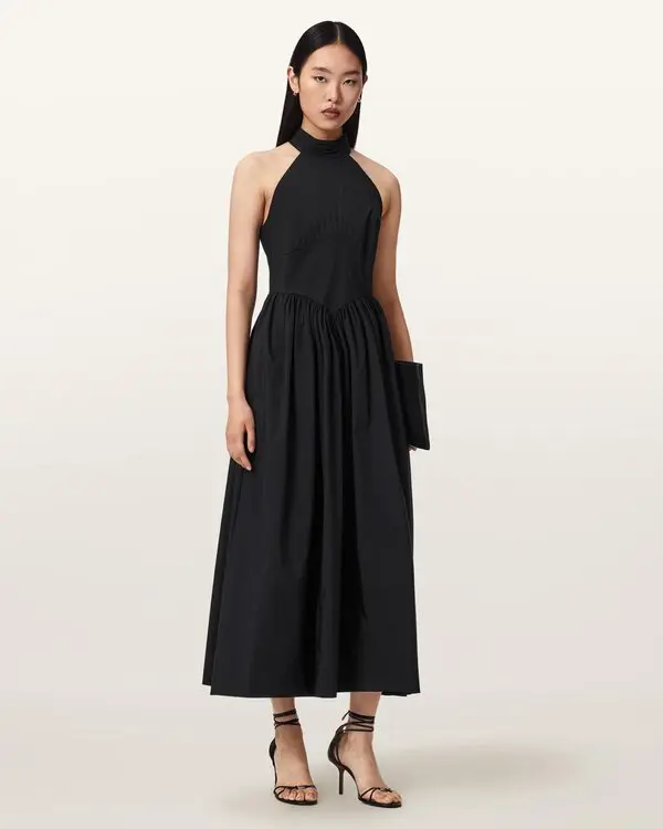 ALLSAINTS Arora Sleeveless Maxi Dress - Black
