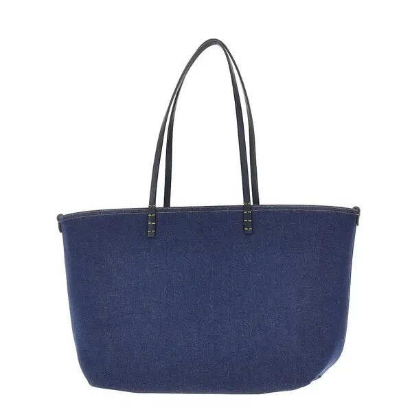 Fendi Reversible Denim "roll" Shopping Bag