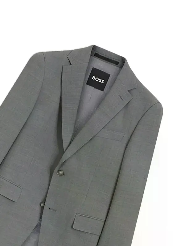BOSS Single-breasted Notched-lapel Suit - Grey
