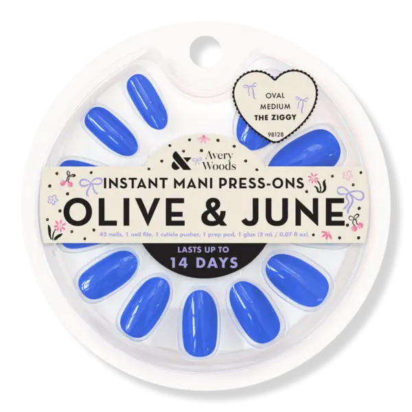 OLIVE & JUNE X Avery Woods Instant Mani Press-ons Collection - The Ziggy