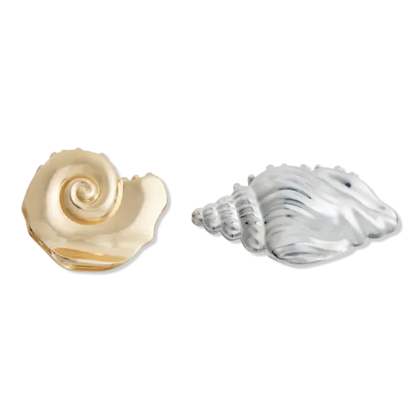 PRODUCT-OBSESSED Set Of Two Shell-shaped Claw Clips - One-color