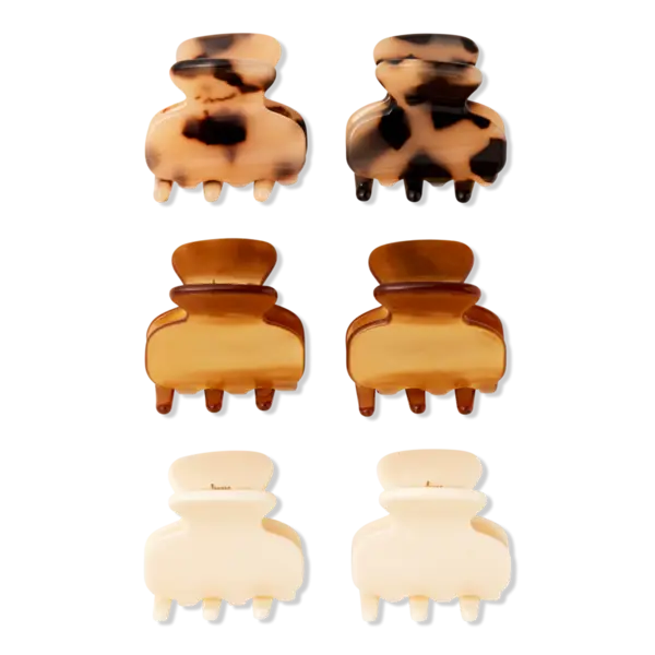 PRODUCT-OBSESSED Set Of 6 Mini Claw Clips - One-color