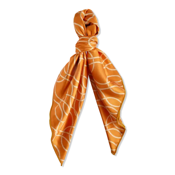 PRODUCT-OBSESSED Satin Scarf Hair Claw Clip - Orange