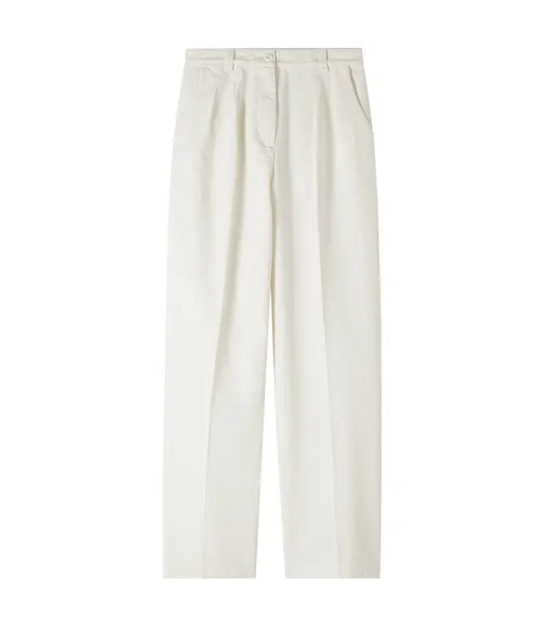 A.p.c. Tressie Wide Leg Trousers - Off White