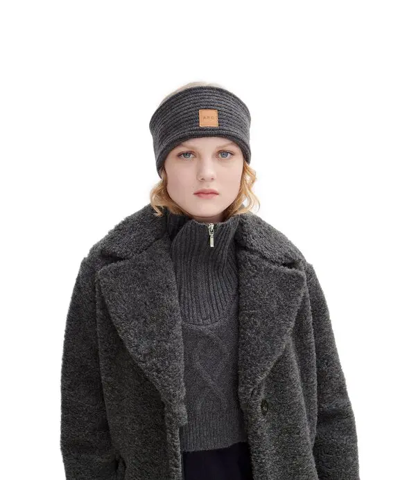 A.p.c. Arcs Headband - Charcoal Grey