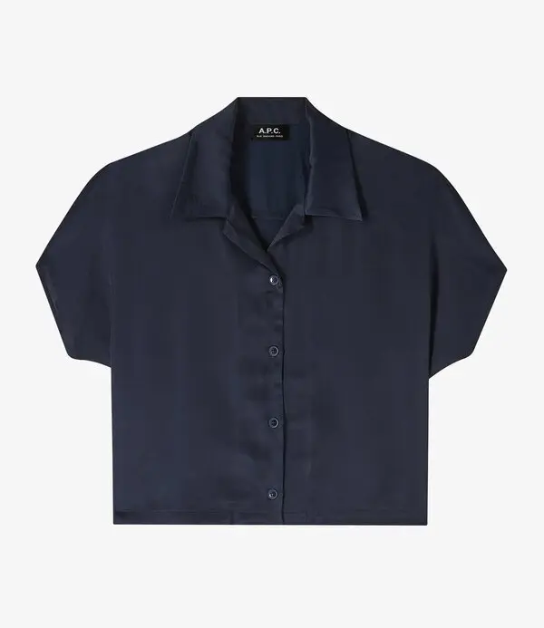 A.p.c. Miley Short-sleeve Shirt - Navy Blue
