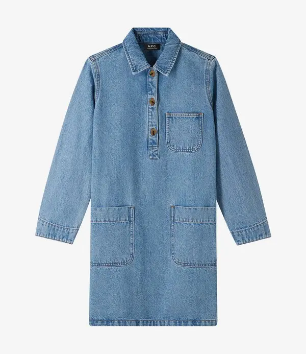 A.p.c. Aurelia Dress Indigo