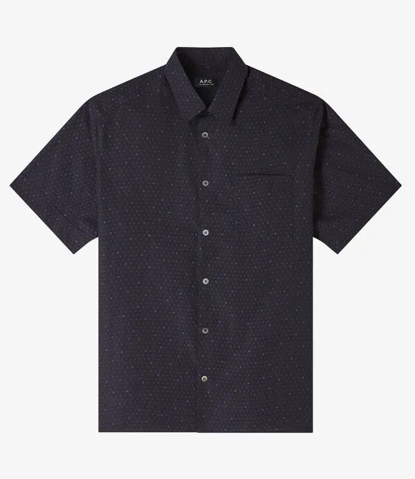 A.p.c. Rone Sizes Short-sleeve Shirt - Navy Blue