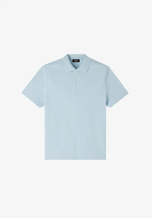 A.p.c. Standard Polo Shirt - Light Blue