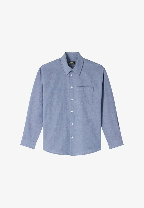 A.p.c. Embroidered Boyfriend Shirt