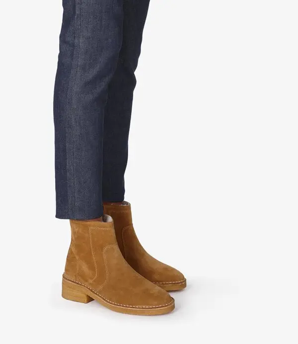 A.p.c. Ariette Ankle Boots - Brown