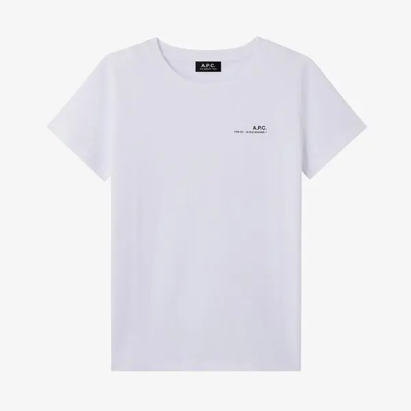 A.p.c. Cotton T-shirt With Logo Print - Heather Gray