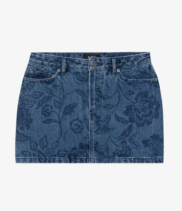 A.p.c. Mini-skirt Indigo - Stonewashed Indigo