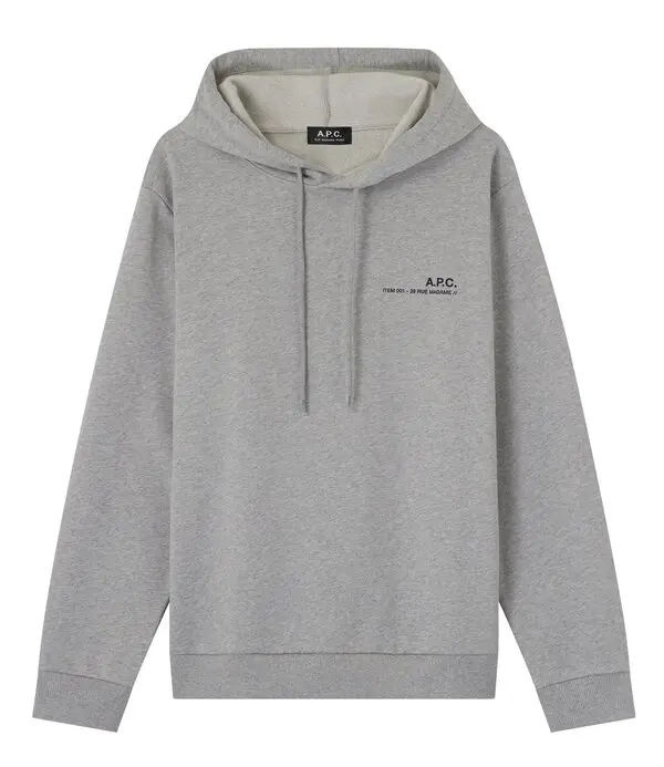 A.p.c. Item H Hoodie Navy Blue - Black