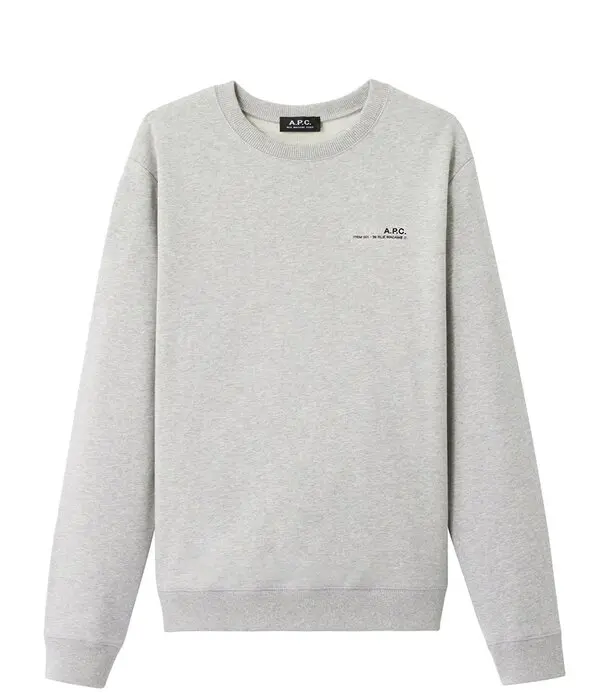 A.p.c. Item 0001" Logo Sweatshirt - Navy Blue
