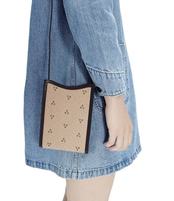 A.p.c. Jamie Neck Pouch One Size - Beige