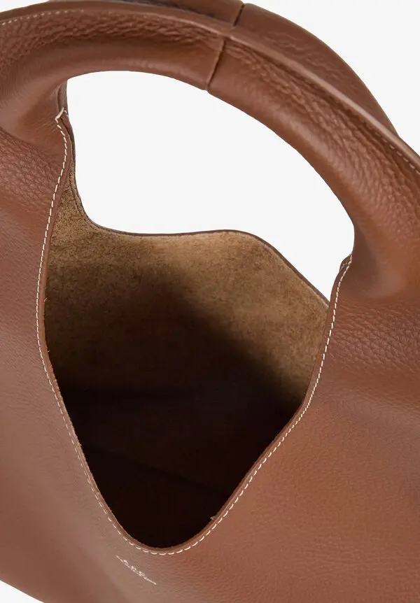 A.p.c. Neige Clou Leather Bag - Brown