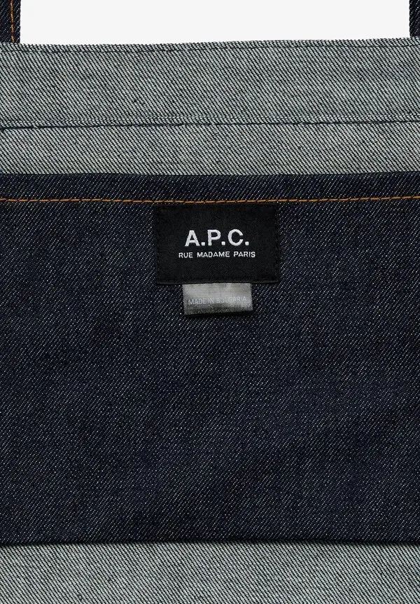 A.p.c. Jade Denim Tote Bag - Indigo