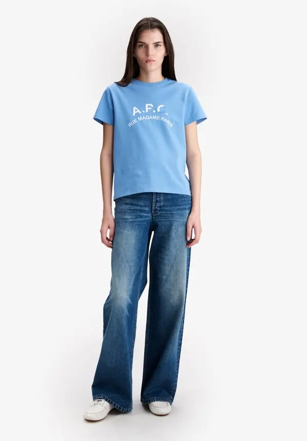 A.p.c. Logo T-shirt - Blue
