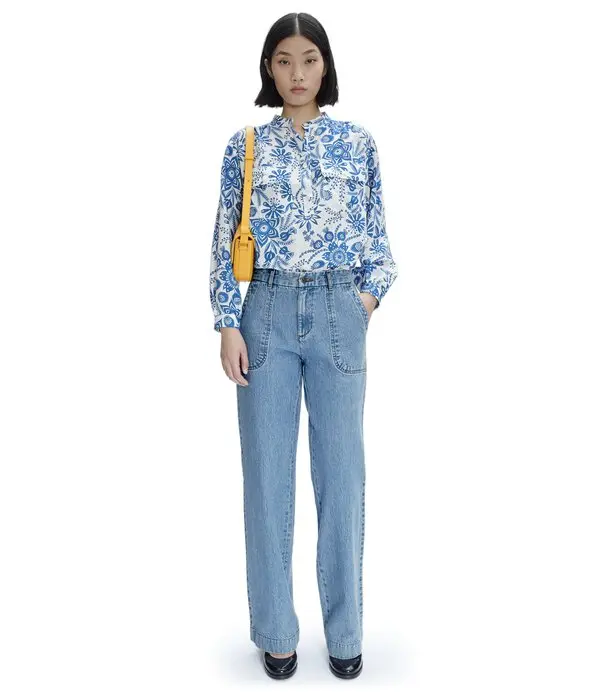 A.p.c. Aubrey" Printed Blouse - Blue