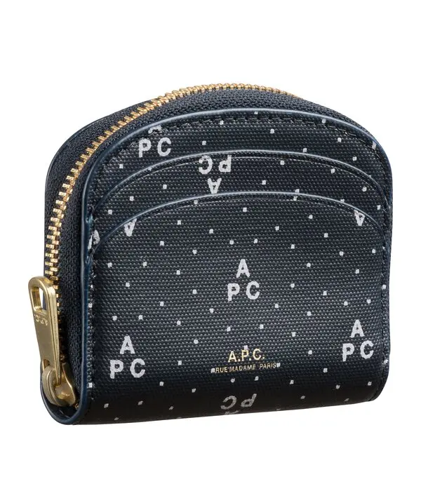 A.p.c. Demi-lune Mini Compact Wallet One Size - Navy Blue