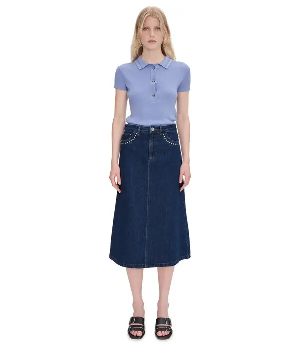 A.p.c. Redwood Denim Skirt - Indigo