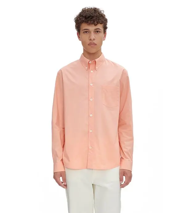 A.p.c. Edouard Logo Shirt Ead - Peach