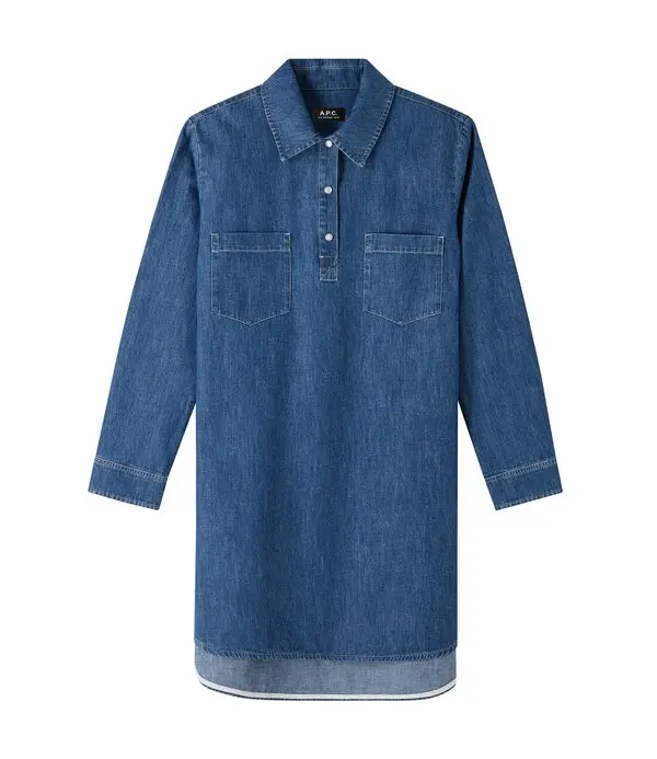 A.p.c. Denim Shirt Dress - Indigo