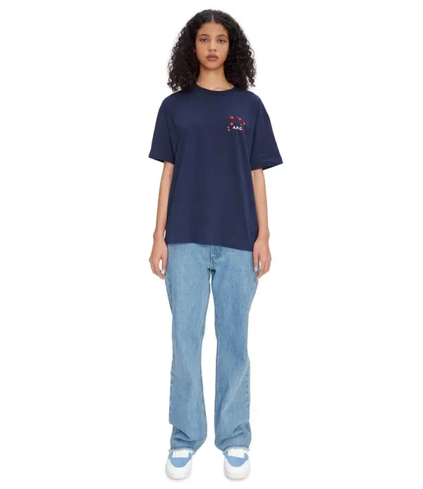 A.p.c. Relaxed Fit Jeans With Raw Edge Hem