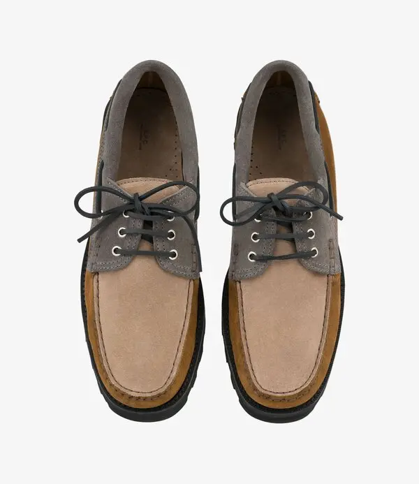 A.p.c. Augustin Suede Lace-up Shoes - Multicoloured