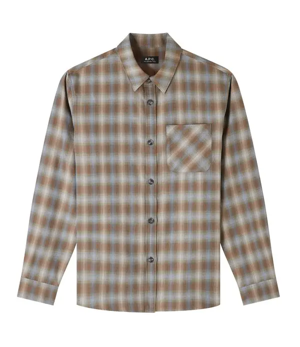 A.p.c. Trek Overshirt Brown