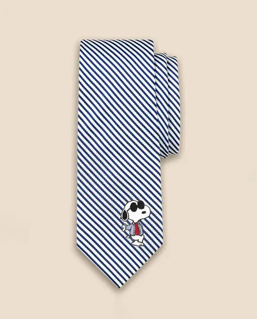 Brooks Brothers X Peanuts Cotton Seersucker Tie