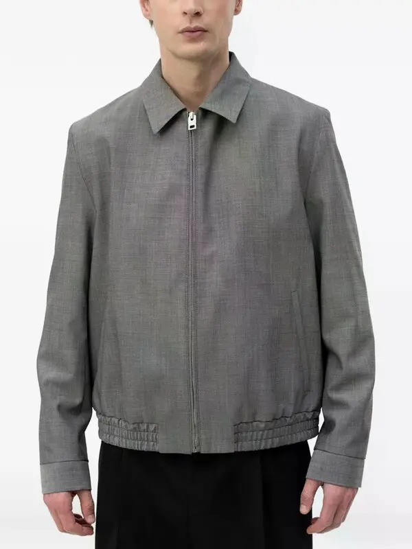 Hugo Zip-up Elasticated-hem Jacket