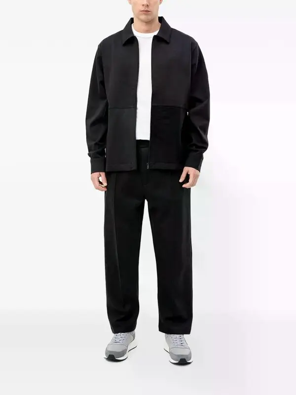 BOSS Zip-up Long-sleeve Shirt